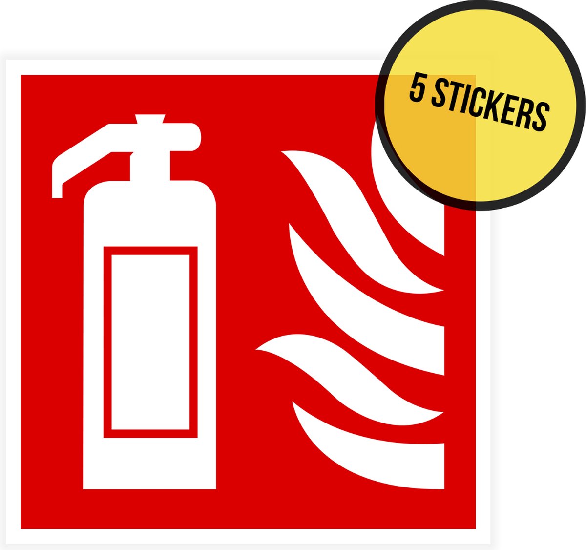 Stickers | Pictogram | 10 x 10 cm | Brandblusser | Brandbeveiliging ...