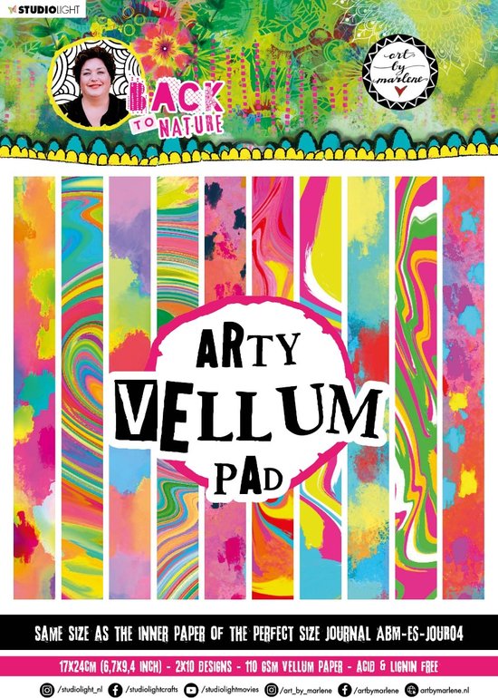 Studio Light Paper pad ABM Back To Nature nr.29 ABM-BTN-PP29 170x240mm ...