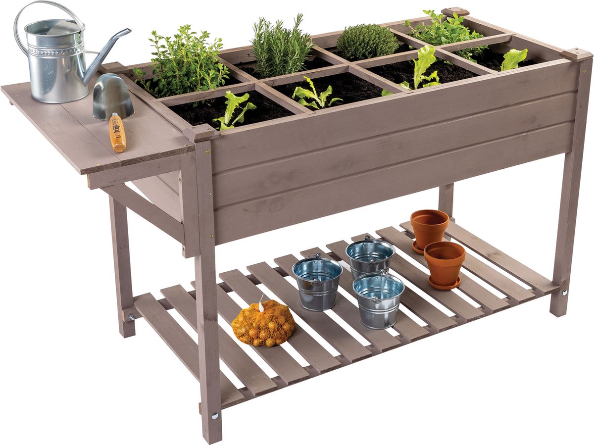 Terra Garden - Kweekbak op Poten - Moestuinbak op Poten - Kweektafel - Plantentafel -... | bol