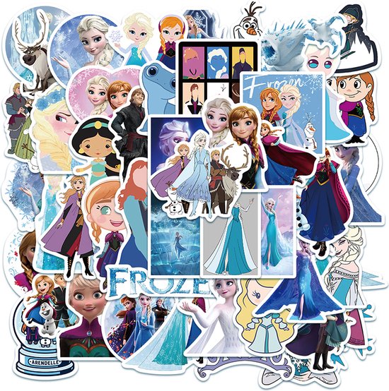 Frozen - 50 stuks - Hoogwaardig vinylstickers - Waterbestendig - Game ...