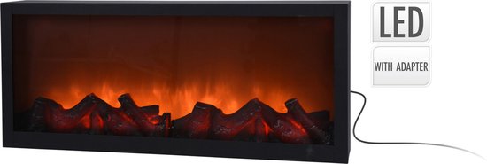 RoHs - Luxe sfeerhaard - Woondecoratie - Open haard met LED - 60 x 30cm ...