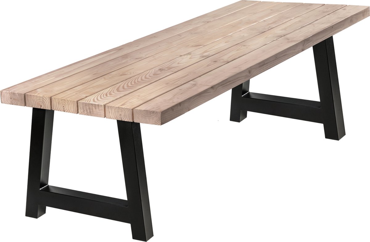 Douglas Tuintafel 180 x 90 - Stalen A Poten wit + Tijdelijk Gratis ...