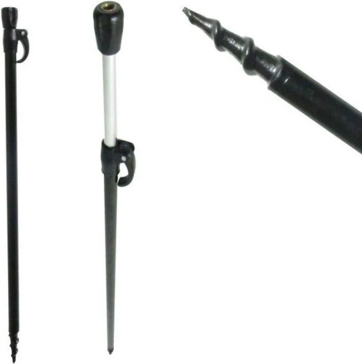 EXC Bank Stick Xtra - 2 stuks - 50-80cm - Zwart - Hengelsteun ...