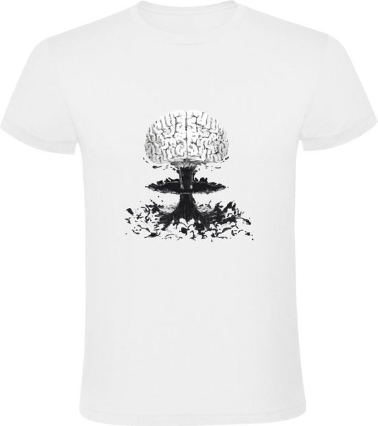 Ontploffende hersenen Heren T-shirt | brein | teveel | druk | bol.com