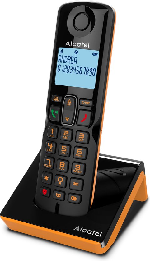Alcatel S280 DUO DECT-telefoon Nummerherkenning Zwart, Oranje met ...