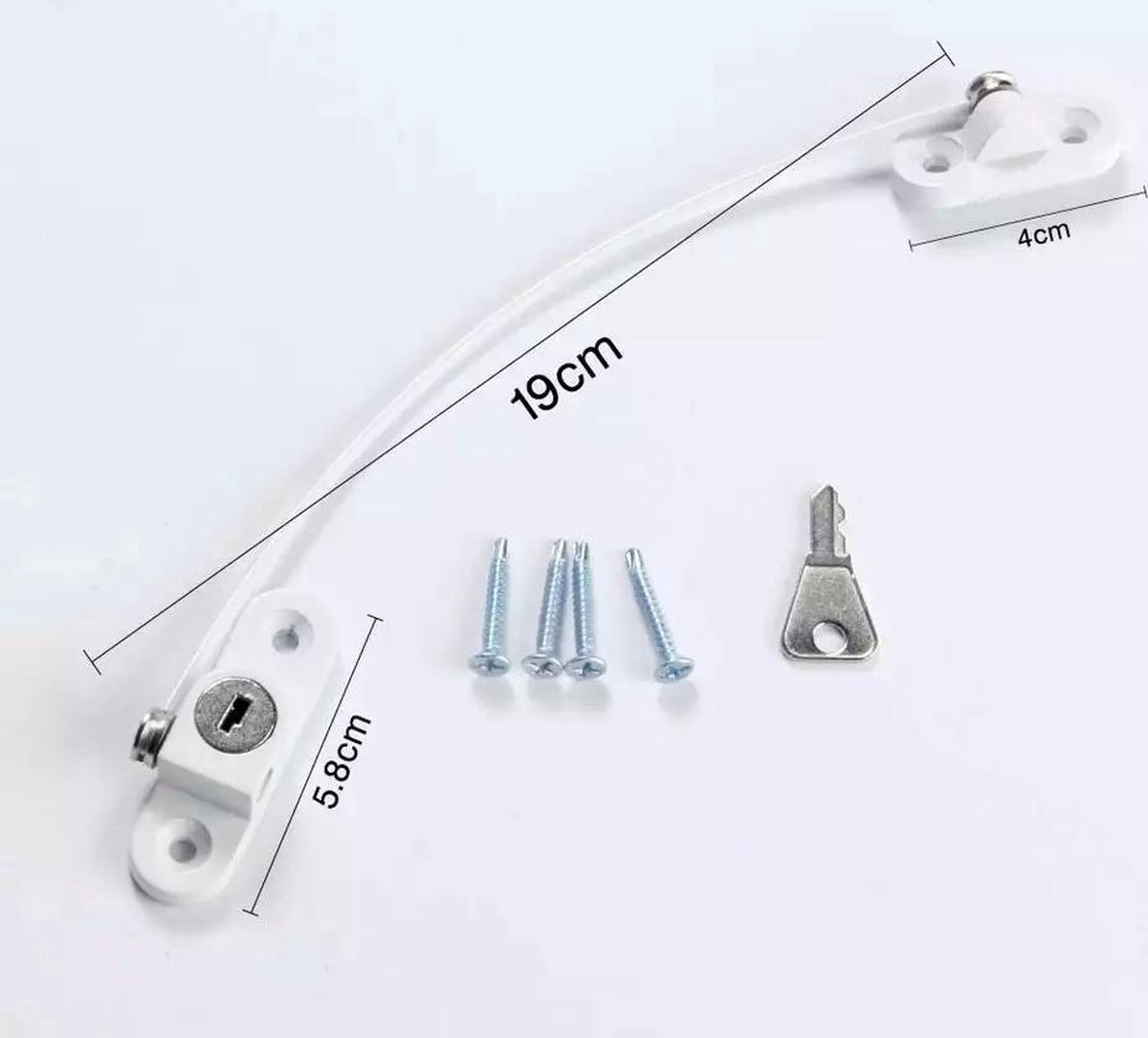 Kliko slot - Container slot - Vergrendeling afvalcontainer - Wit | bol