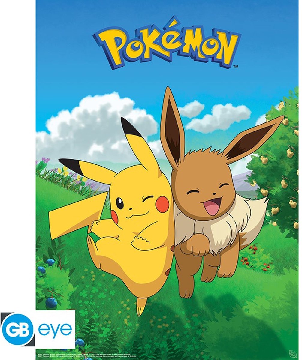 Pokemon Environments Characters Set of 2 Chibi Posters 52x38cm | bol