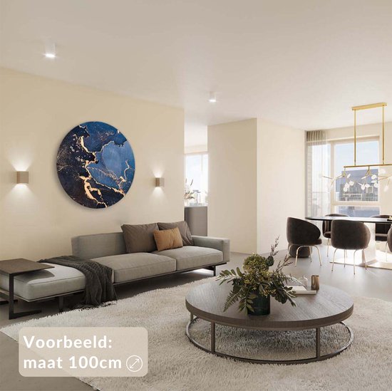 Dibond Schilderij 'Alessia' van Oasis Art | Ø 60 CM | Gratis ...