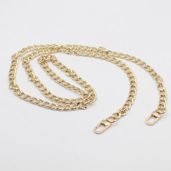 100CM Lange METALEN KETTING met 2 MUSKETONSLUITINGEN, Hoogte van de ...