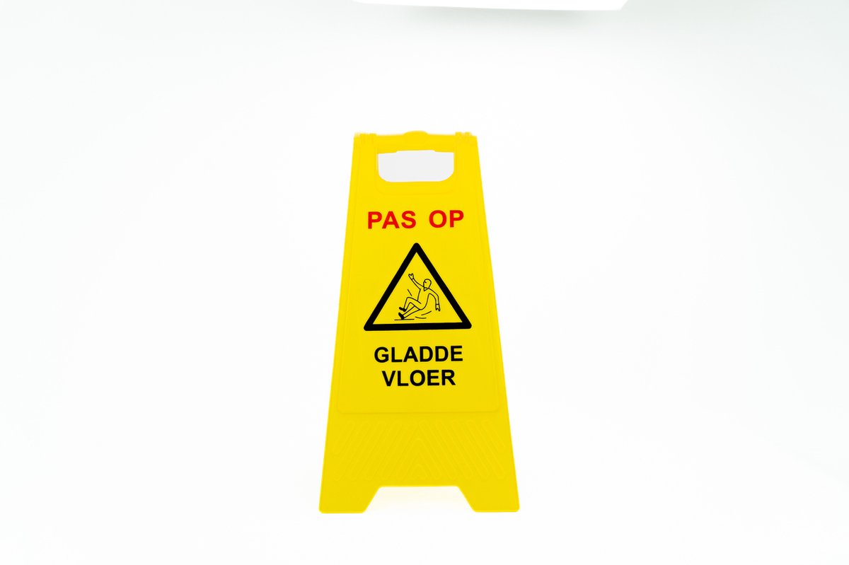 Waarschuwingsbord gladde vloer - Pas op glad | bol.com