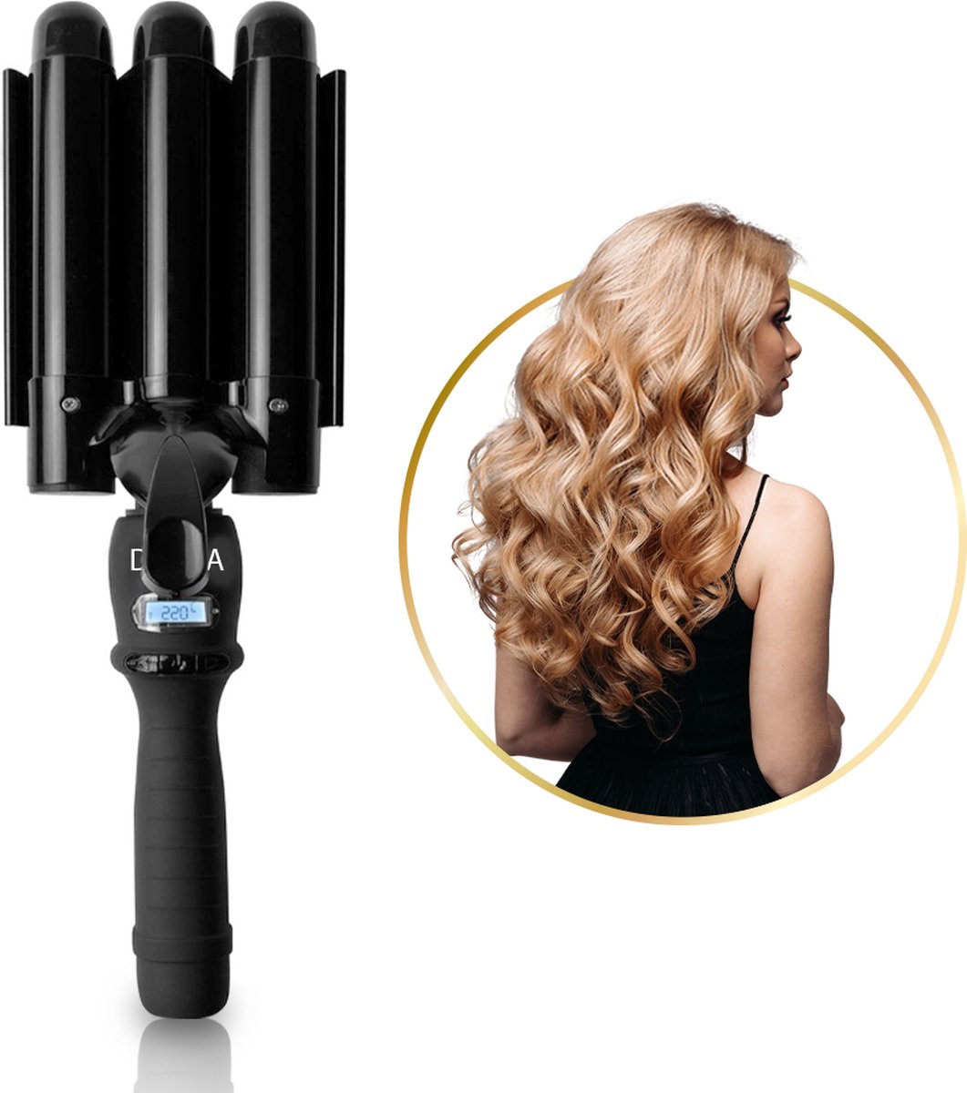 DOSCA Professionele Wafeltang 25mm - Golvenkrultang - Wave Krultang ...