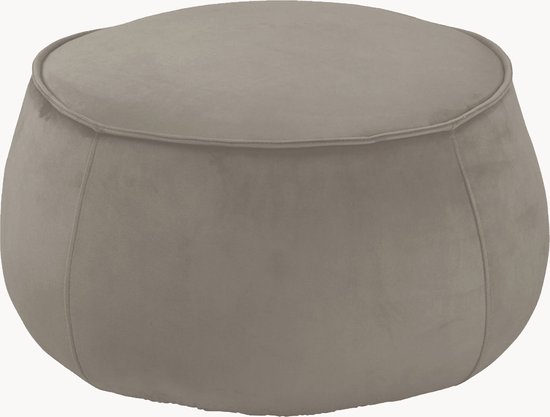 Bodilson Poef Durban - Zachte poef - Zand - 60x34cm | bol