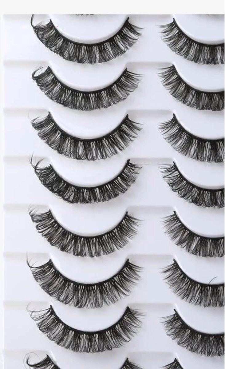 10 paar || Valse Wimpers || Natural Look || Wimper set || Hoge ...