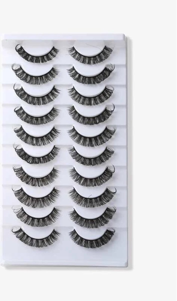 10 paar || Valse Wimpers || Natural Look || Wimper set || Hoge ...