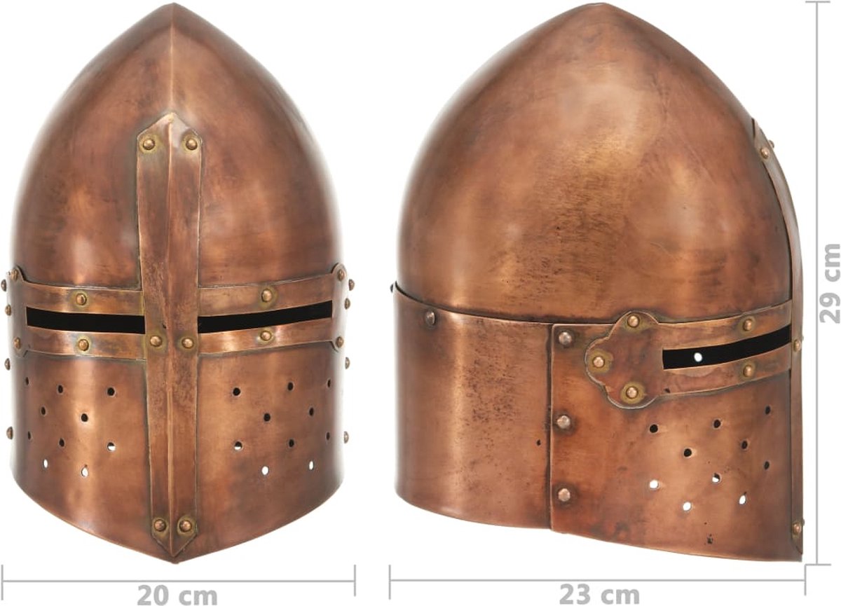 Furniture Limited - Ridderhelm middeleeuws replica LARP staal ...