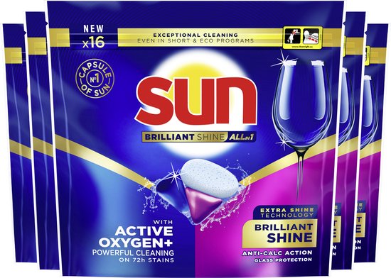 Sun Brilliant Shine All-in 1 Vaatwascapsules – 80 capsules ...