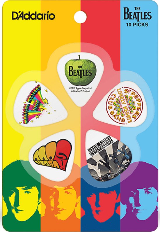 D'Addario 1CWH6-10B3 Beatles Picks Albums 10-pakket, heavy | bol