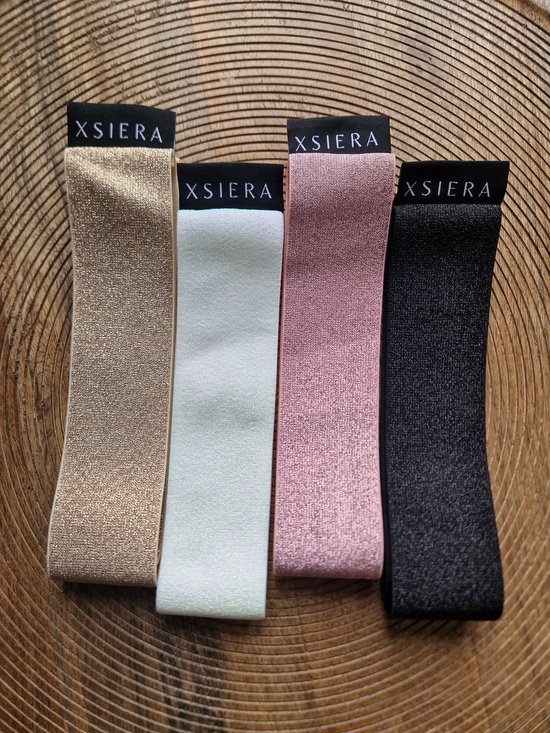 XSIERA - GLITTER ZILVER - STRANDBED ELASTIEK - HANDDOEK ELASTIEK ...