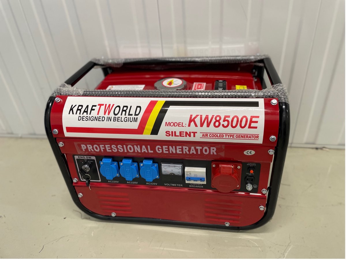 Generator - KW8500E - Stroomgenerator - Sleutelstart - 220V - 380V ...