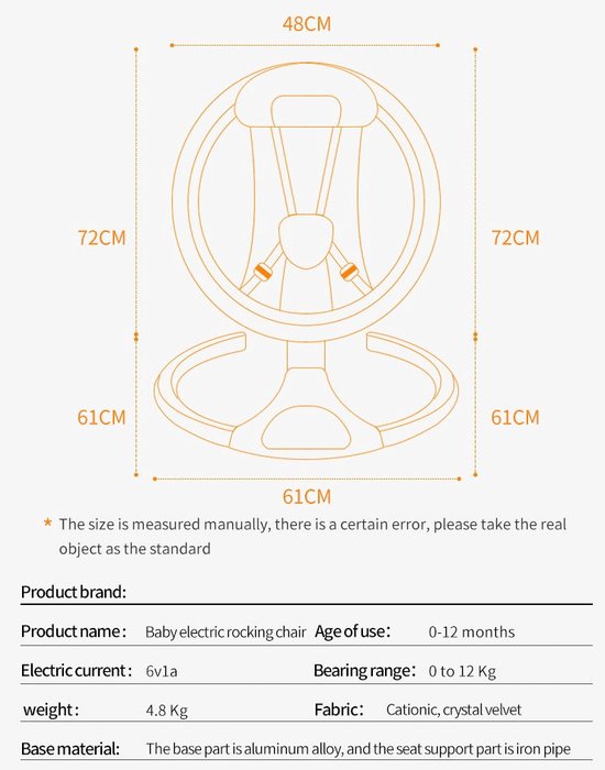 Bright Lion - Schommelstoel - Baby Swing - Elektrische wipper | bol.com