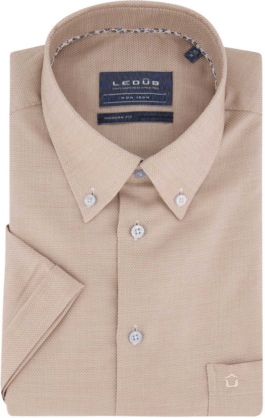 Ledub Shirt dress km Middenbruin 64 801481-64 - 42 | bol.com