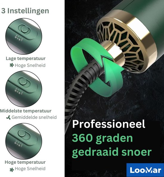 LooMar 3 in 1 borstel haardroger - Borstel - Haardroger - Stijltang ...