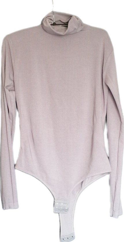 String Bodystocking - Dames Bodyfashion - Met Kol - Kleur Lichtgrijs ...