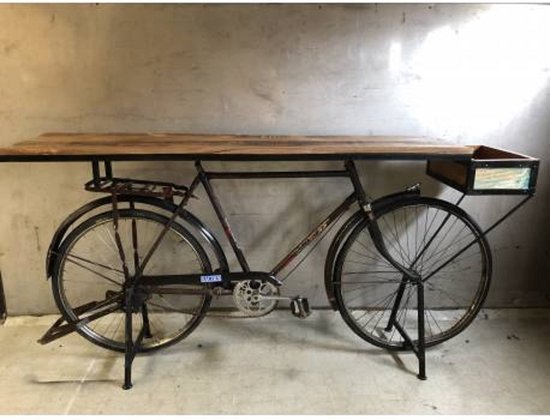 Retro bicycle table 190x40H97 | bol.com
