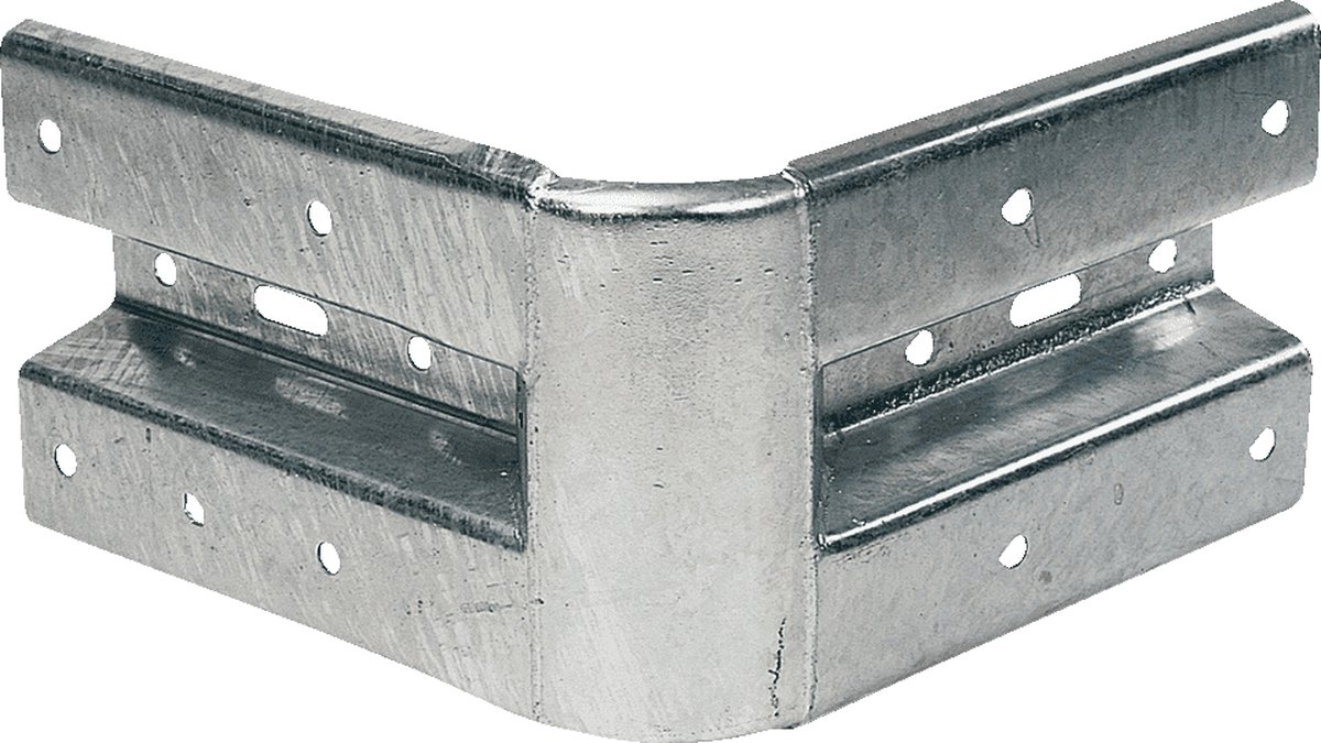 Stalen vangrails hoek, 520 mm, verzinkt staal Buitenhoek | bol.com