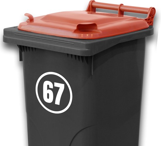 Container sticker – Cirkel - kliko sticker - 20 x 20cm - weerbestendige ...