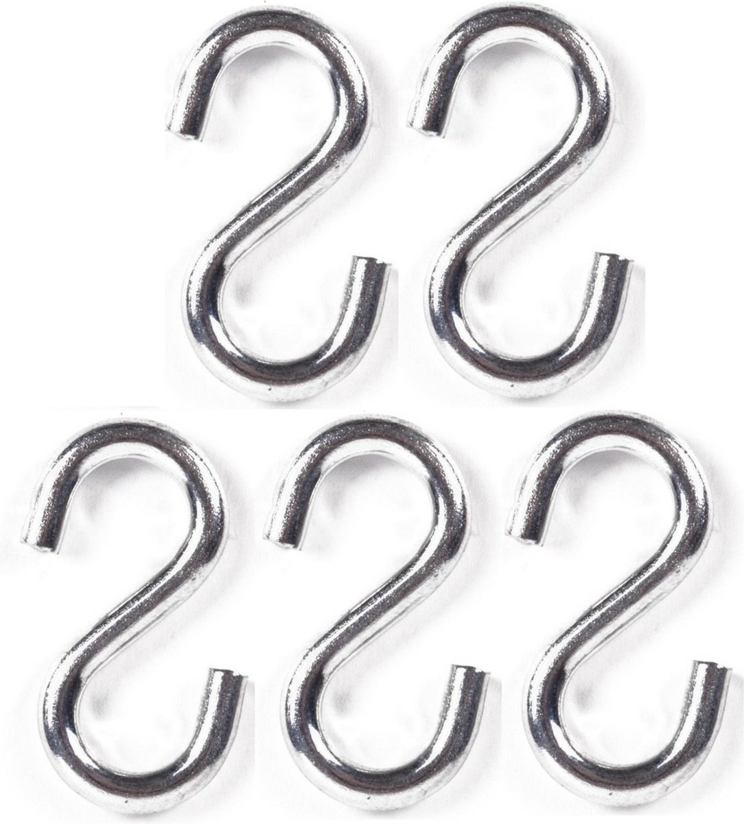 Benson S-haak / ophanghaak - 5x - van metaal - 79 mm | bol