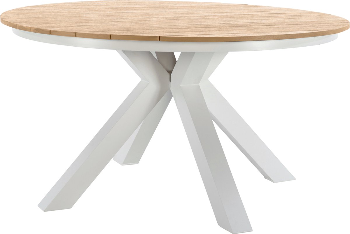 NATERIAL - Ronde tuintafel SAN DIEGO - 4 tot 6 personen - Ø 140 x 75 cm ...