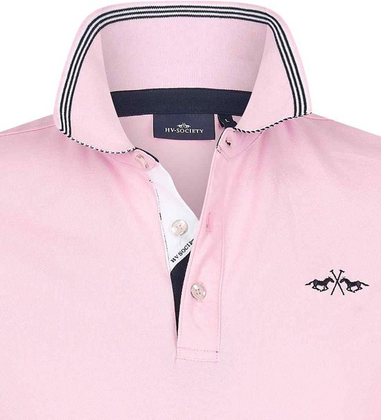 HV Society Korte mouw Polo shirt - 0403103517 Collin Rose (Maat: M) | bol.com