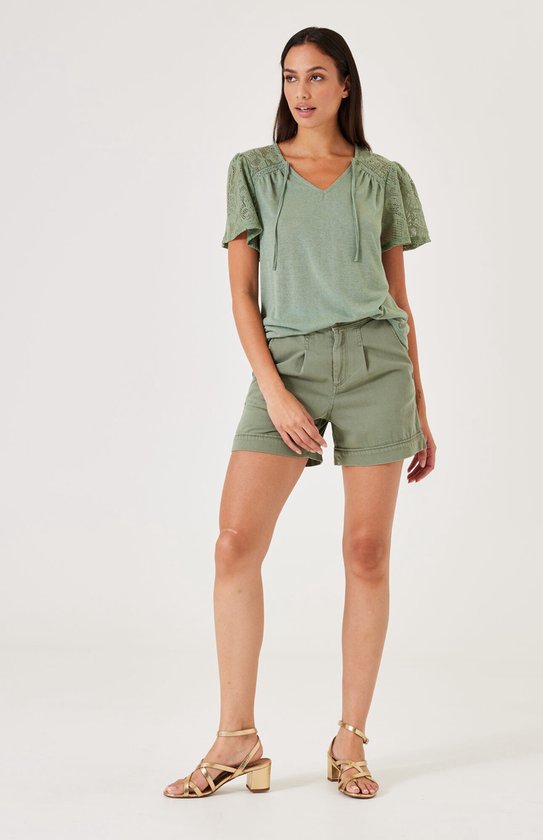 GARCIA Dames Short Groen - Maat M | bol.com