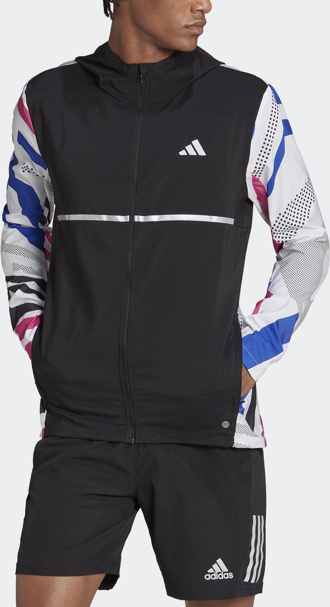 adidas Performance Own the Run Seasonal Jack - Heren - Zwart - M | bol.com