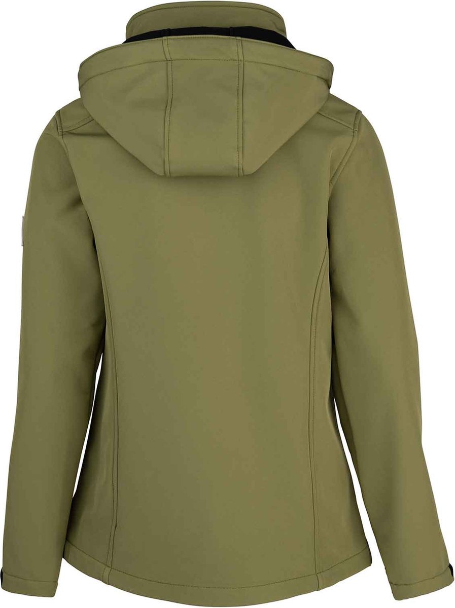 BJØRNSON Layna Softshell 4 Seizoenen Tussenjas Dames Winddicht - Maat 44 - Groen | bol.com