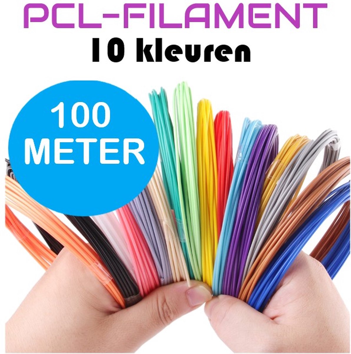 PCL Filament 3D pen -3D pen NaVulling Starterspakket - 100 meter - 1.75 ...