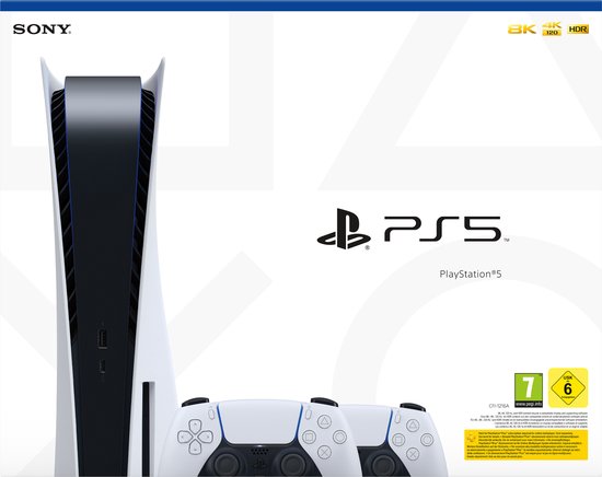 PlayStation 5 - Disc edition + 2 PS5 DualSense Draadloze Controllers ...