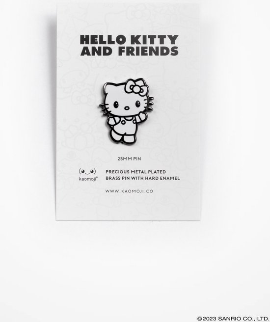 Hello Kitty Enamel Pin - kaomoji | bol