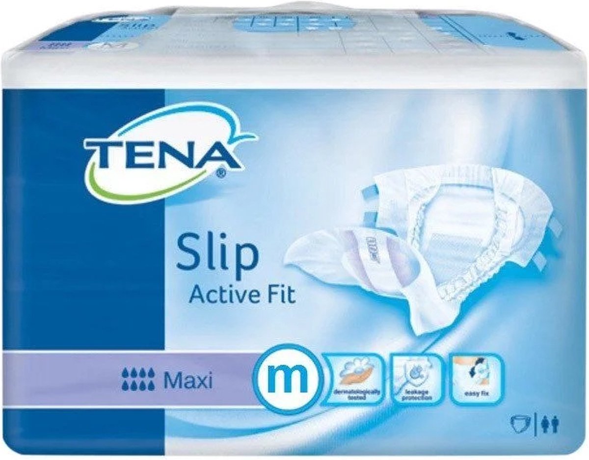 Pak volwassen luiers / ABDL luiers Tena Slip Active Fit Maxi Medium ...