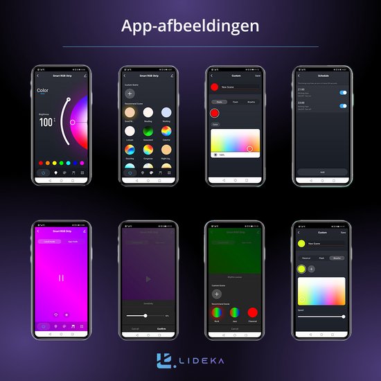 Lideka® - TV LED strip - 3 Meter - Auto USB - RGB - met Afstandsbediening - Gaming... | bol.com