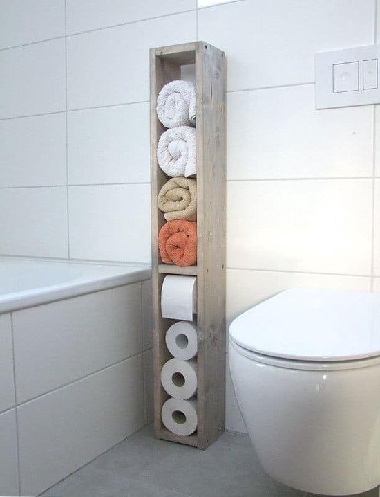 toiletrolhouder - rek toilet rol houder 120 cm hoog | bol.com