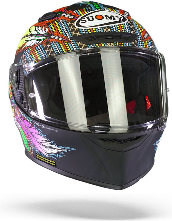 Suomy Track 1 Chieftain Multi Zwart Print Integraalhelm - Maat M | bol.com