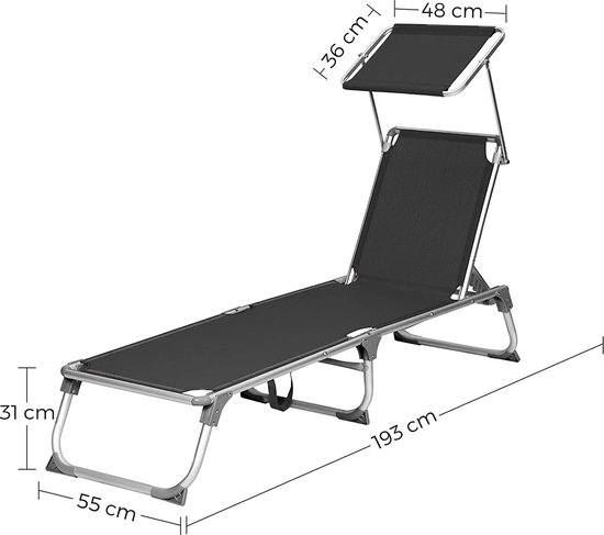 Signature Home Heavy duty Ligstoel - ligbed - ligstoel - ligstoel ...