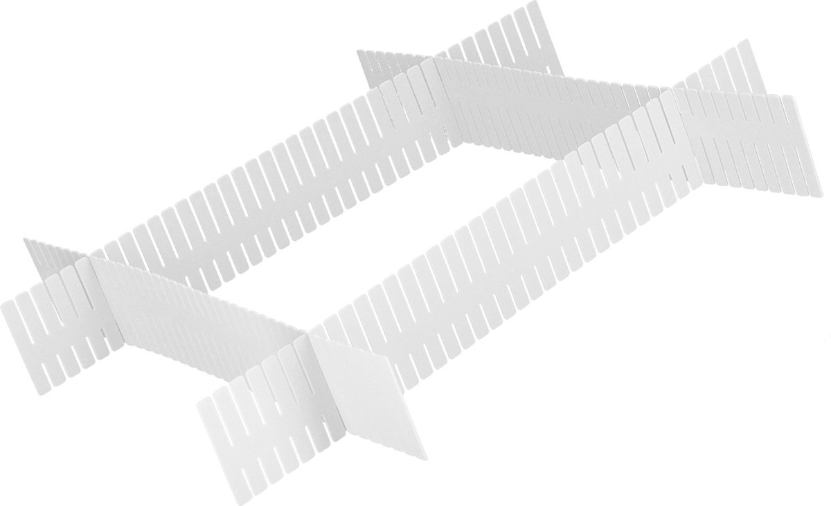Springos Ladeverdeler - Lade Organizer - 46 x 7 x 1.5 cm - Wit | bol