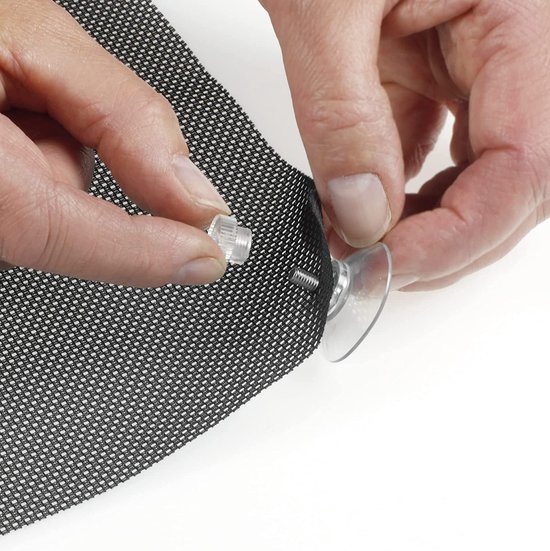 Zonwering | Veelzijdig | Licht doorlatend | 40 x 80 CM | 4 zuignappen | bol