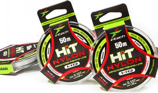 HIT LINE Nylon HQ - 0.334mm - 150m - 8.4kg - Hoogwaardige Nylon Vislijn ...