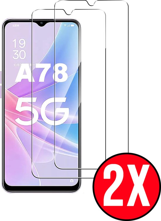 Casemania Glas voor Oppo A78 5G - Screenprotector Glas Gehard Tempered Glass - 2 Stuks | bol