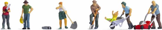 NOCH 15598 H0 Werk in de tuin figuren Kant-en-klaar model | bol