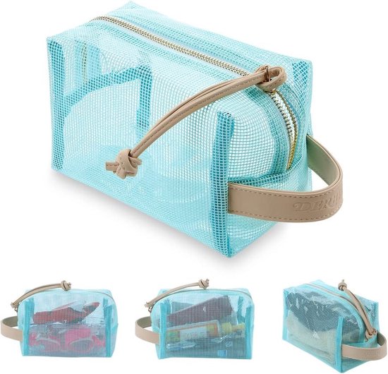 Trousse de toilette transparente, trousse de toilette avec poignée, sac ...